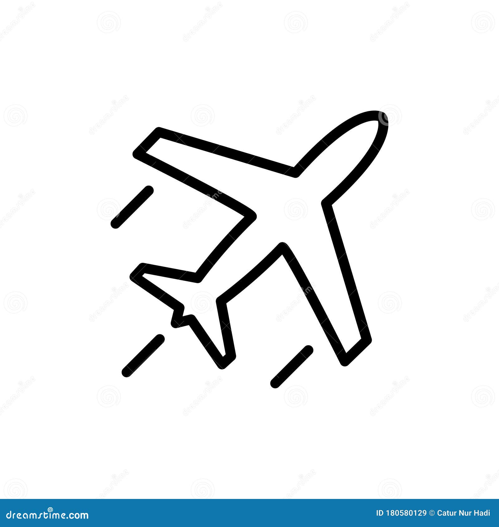 Plane Icon Flat Vector Template Design Trendy Stock Vector ...