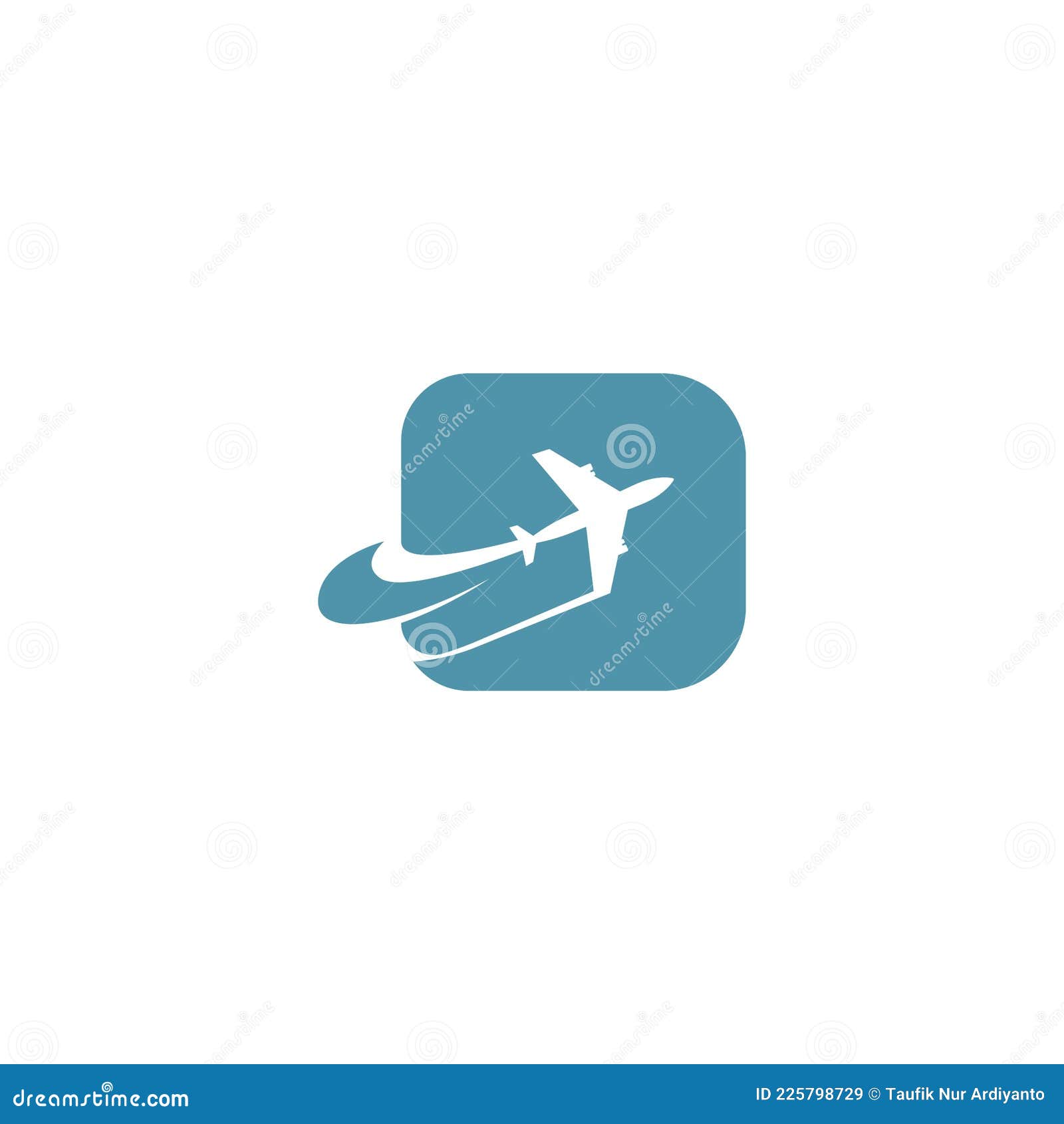 Plane Icon Logo Design Template Vector Stock Vector - Illustration of ...