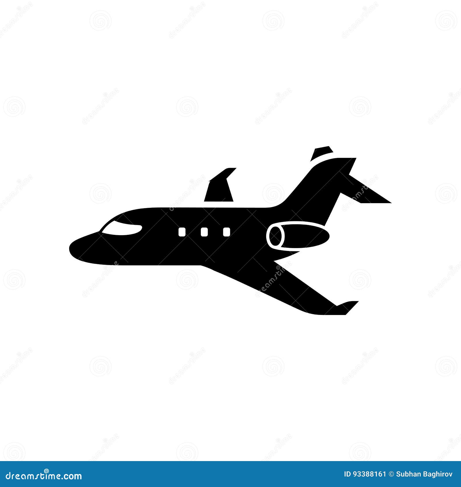 Plane Icon Simple Flat Vector Illustration Stock Vector - Illustration ...