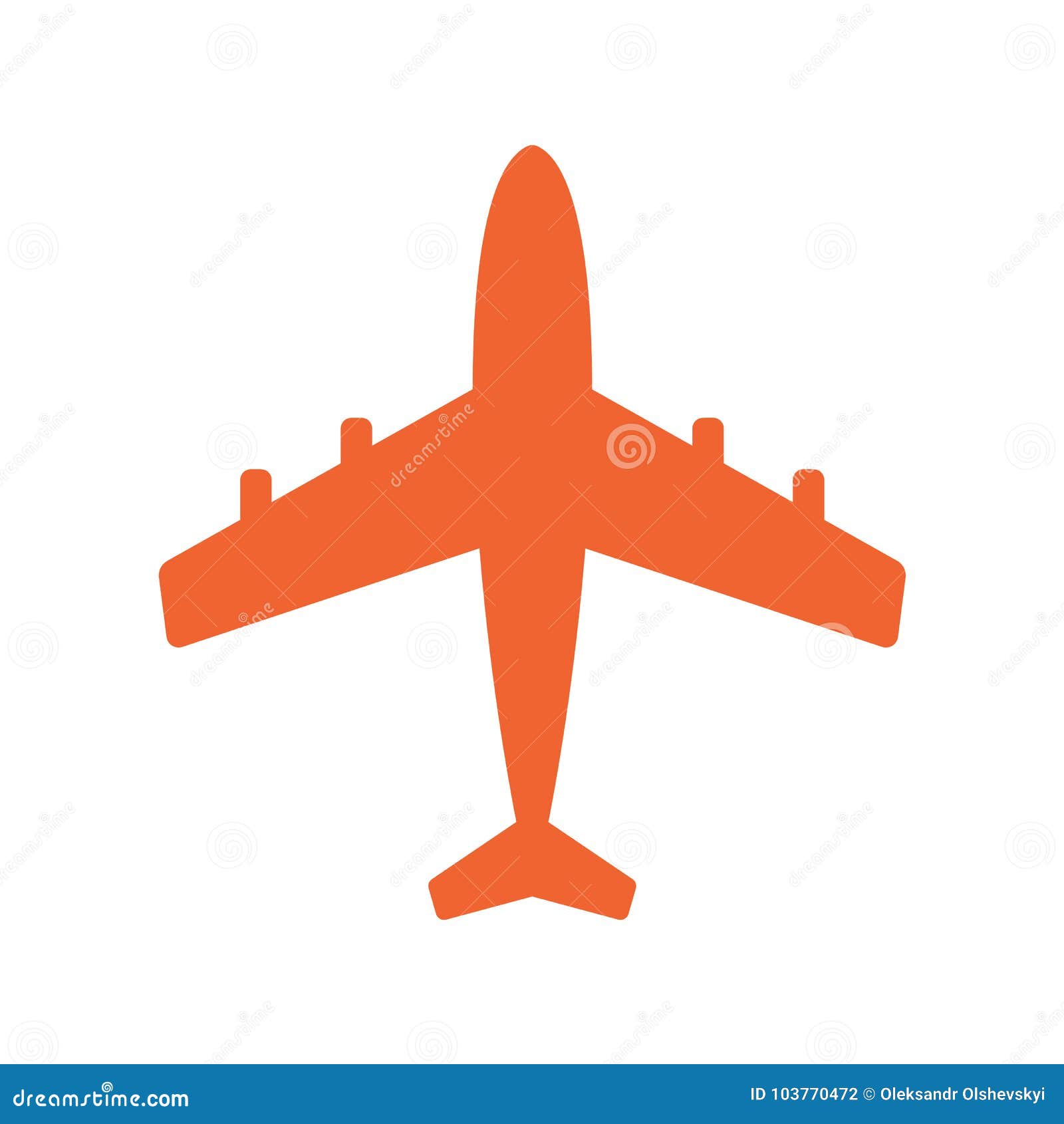 Plane icon simple stock vector. Illustration of design - 103770472