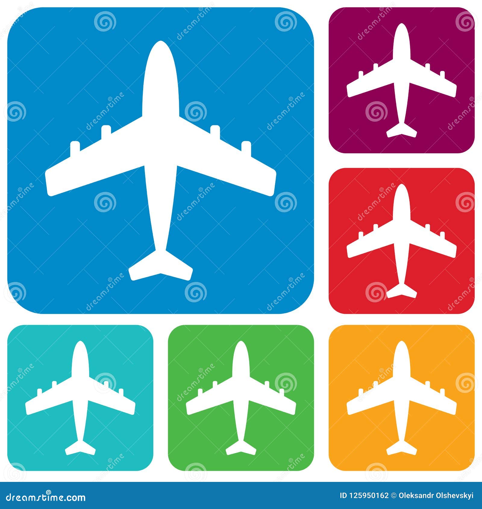 Plane icon simple stock vector. Illustration of journey - 125950162