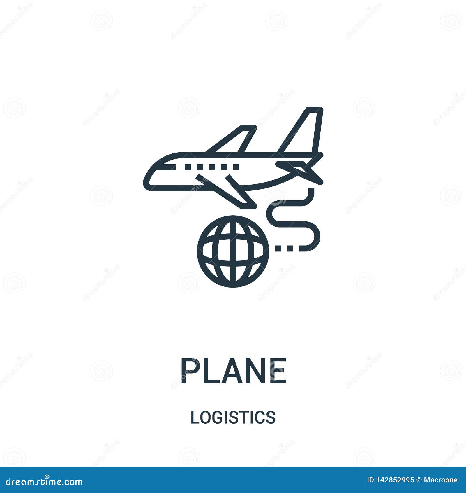 Air Plane Logistics Delivery Mail Service Vector Or Aircraft Freight ...