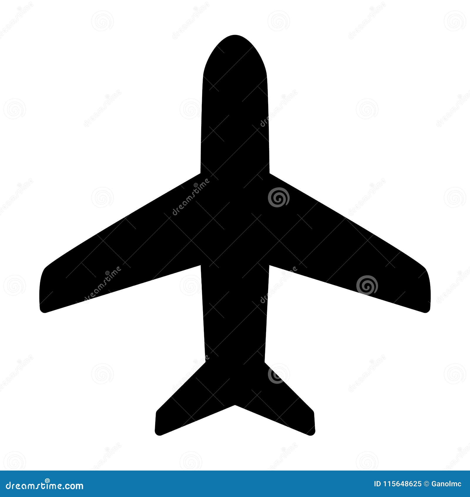 Plane Icon. Vector Simple Minimal 96x96 Pictogram Stock Vector ...