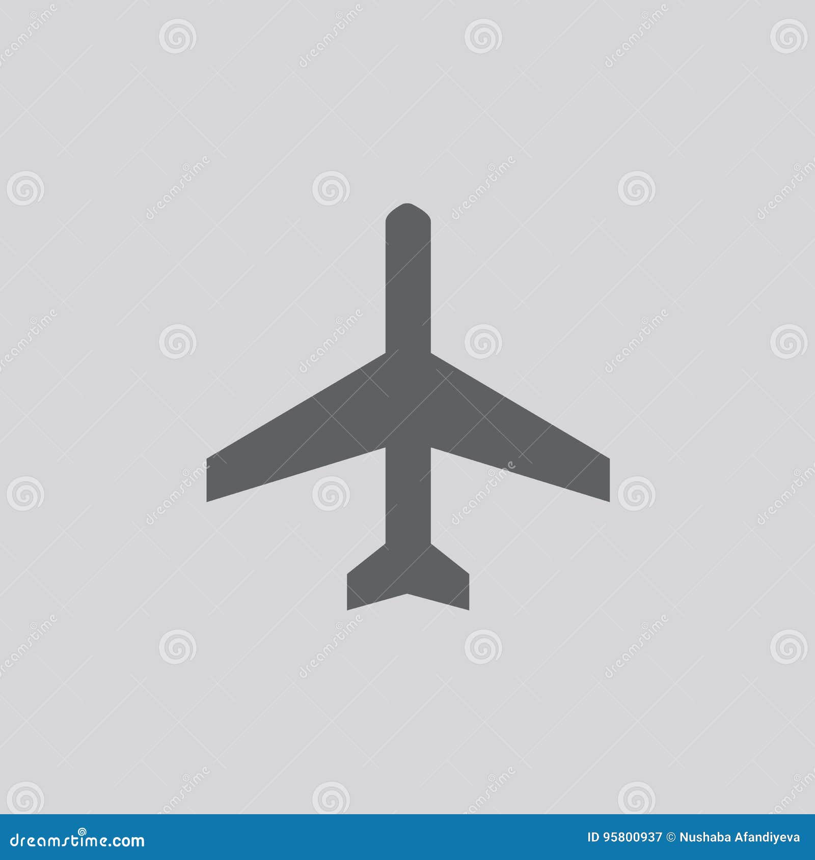 Plane icon vector stock illustration. Illustration of icon - 95800937