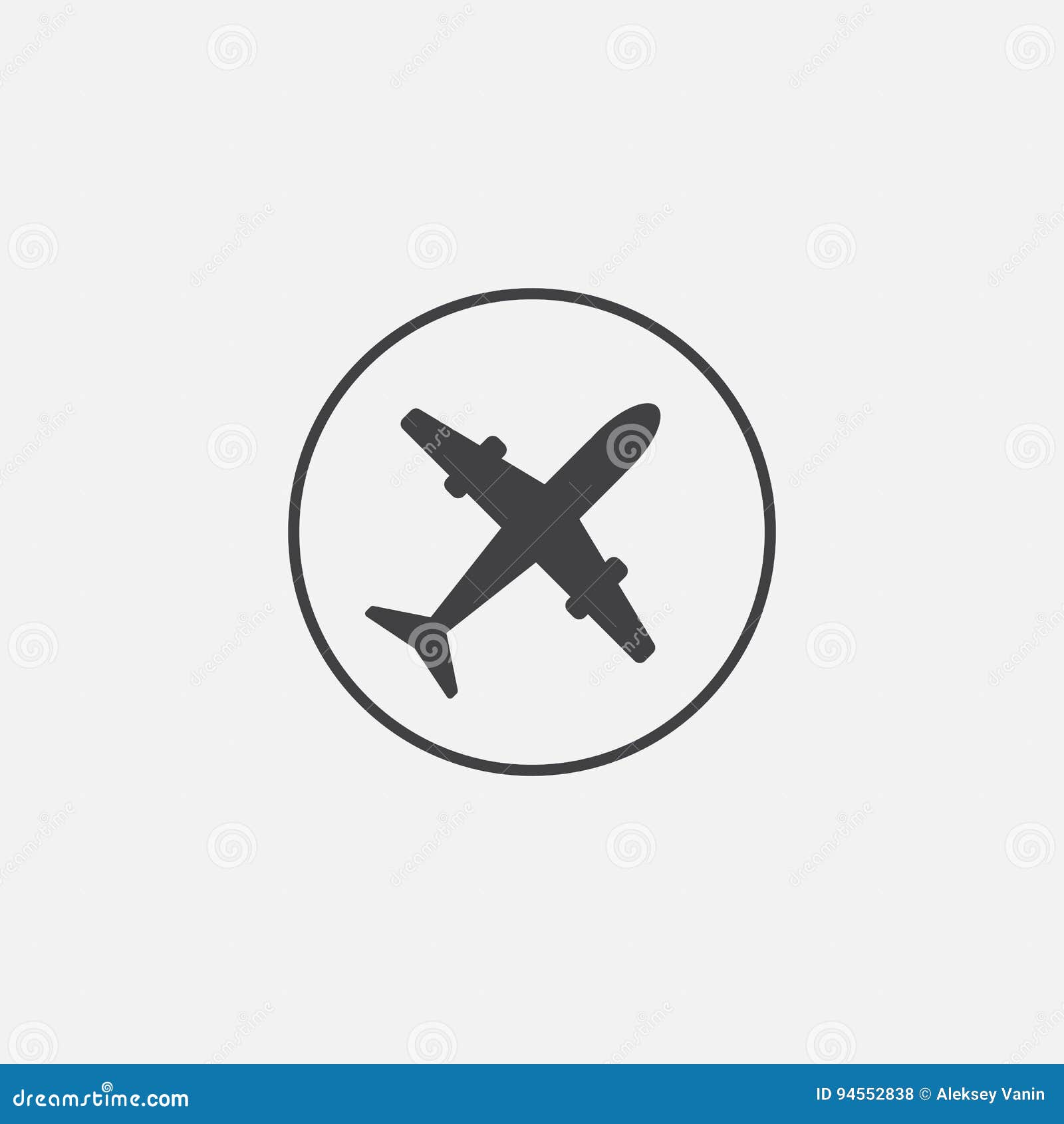Plane Icon Vector, Solid Illustration, Pictogram Isolated on White ...