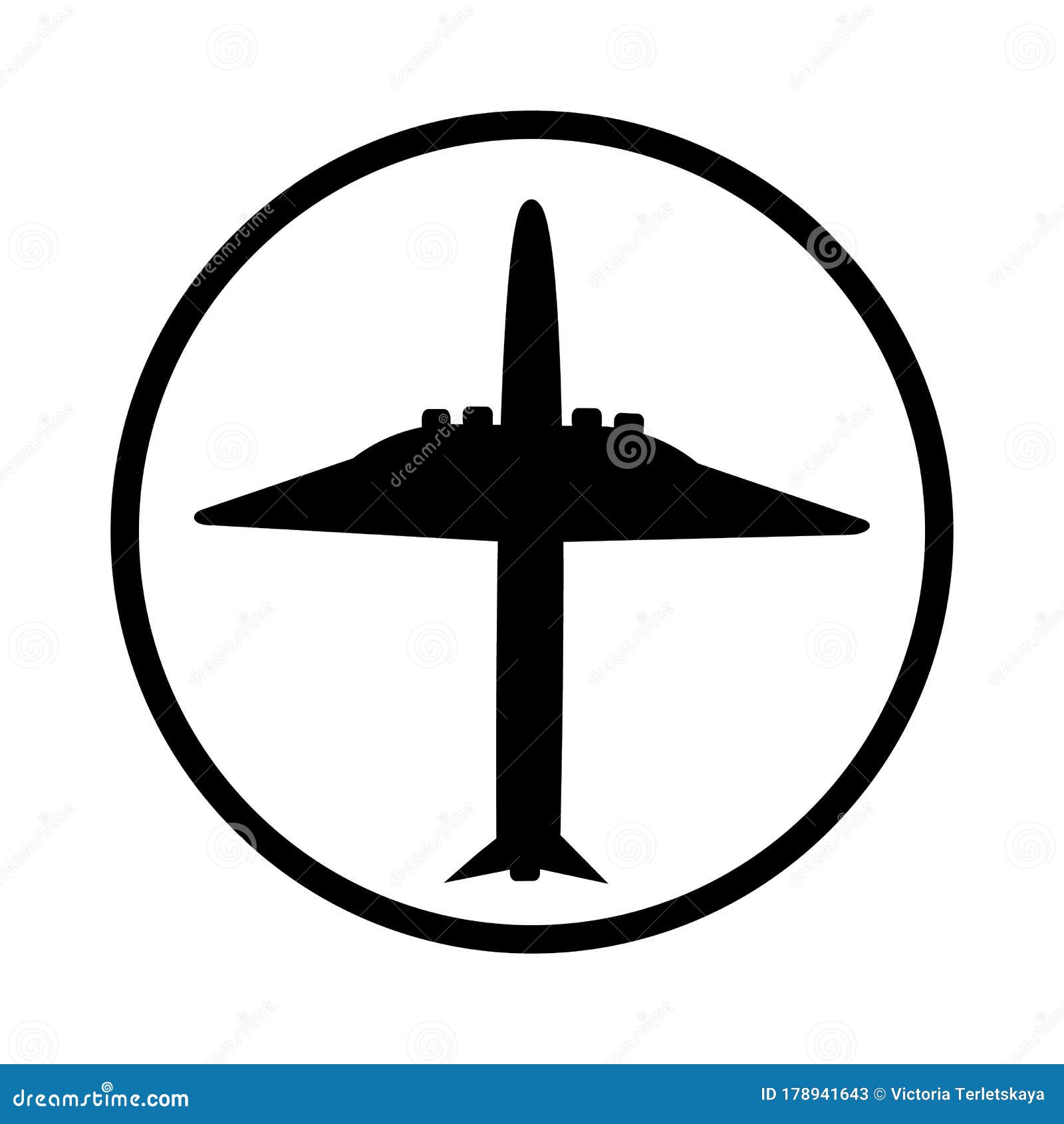 Plane icon vector stock illustration. Illustration of graphic - 178941643