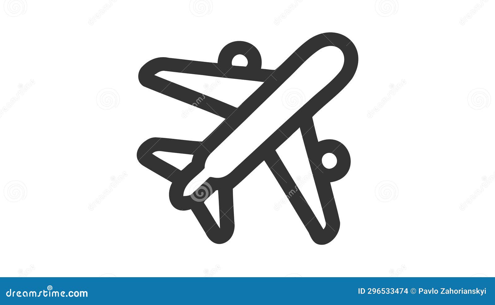 Plane Icon Vector, Solid Illustration, Pictogram Isolated on White ...