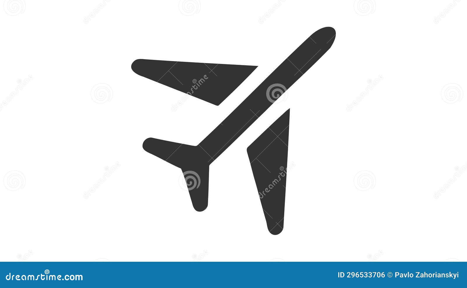 Plane Icon Vector, Solid Illustration, Pictogram Isolated on White ...