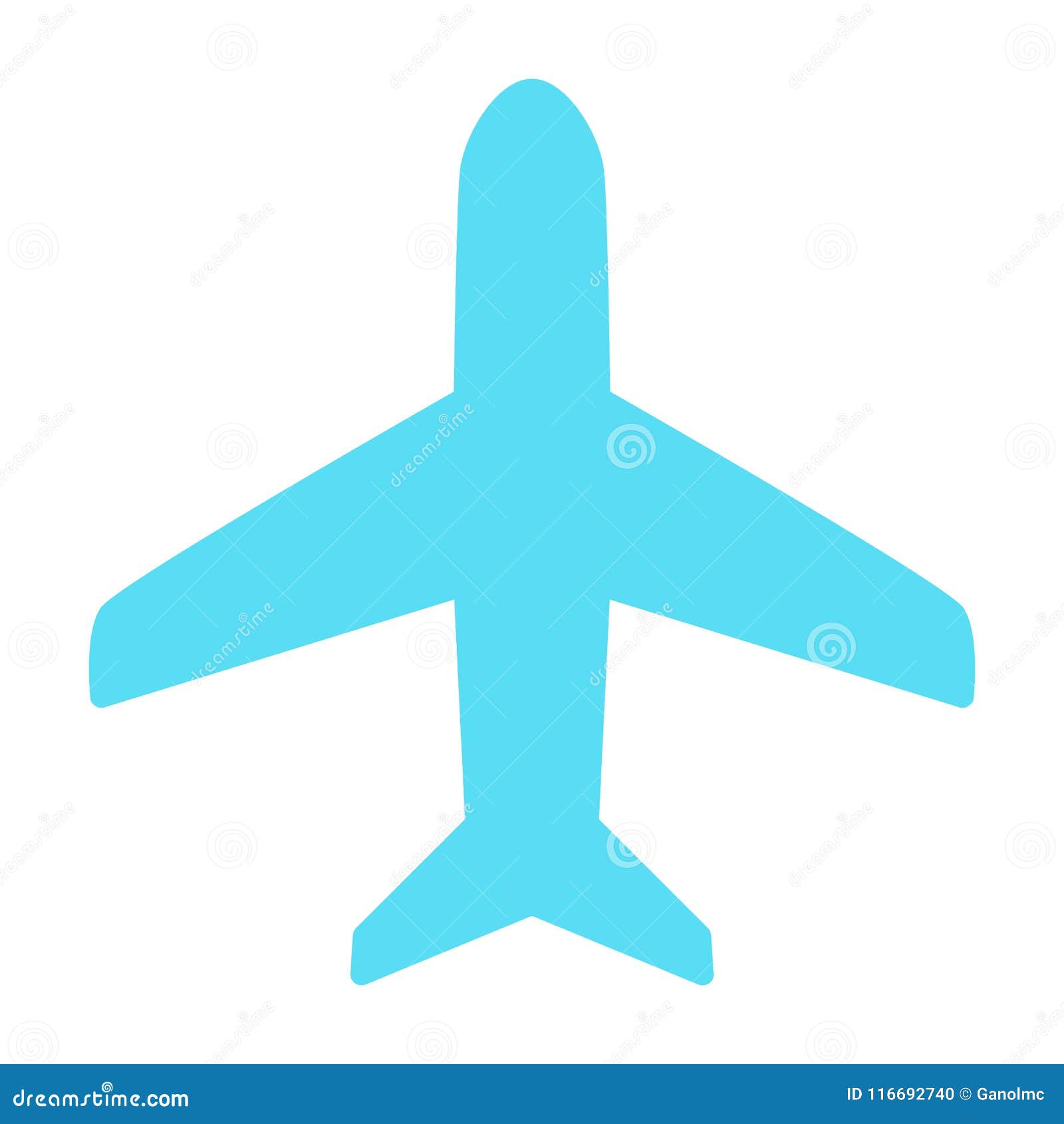 Plane Icon. Vector Simple Minimal 96x96 Pictogram Stock Vector ...