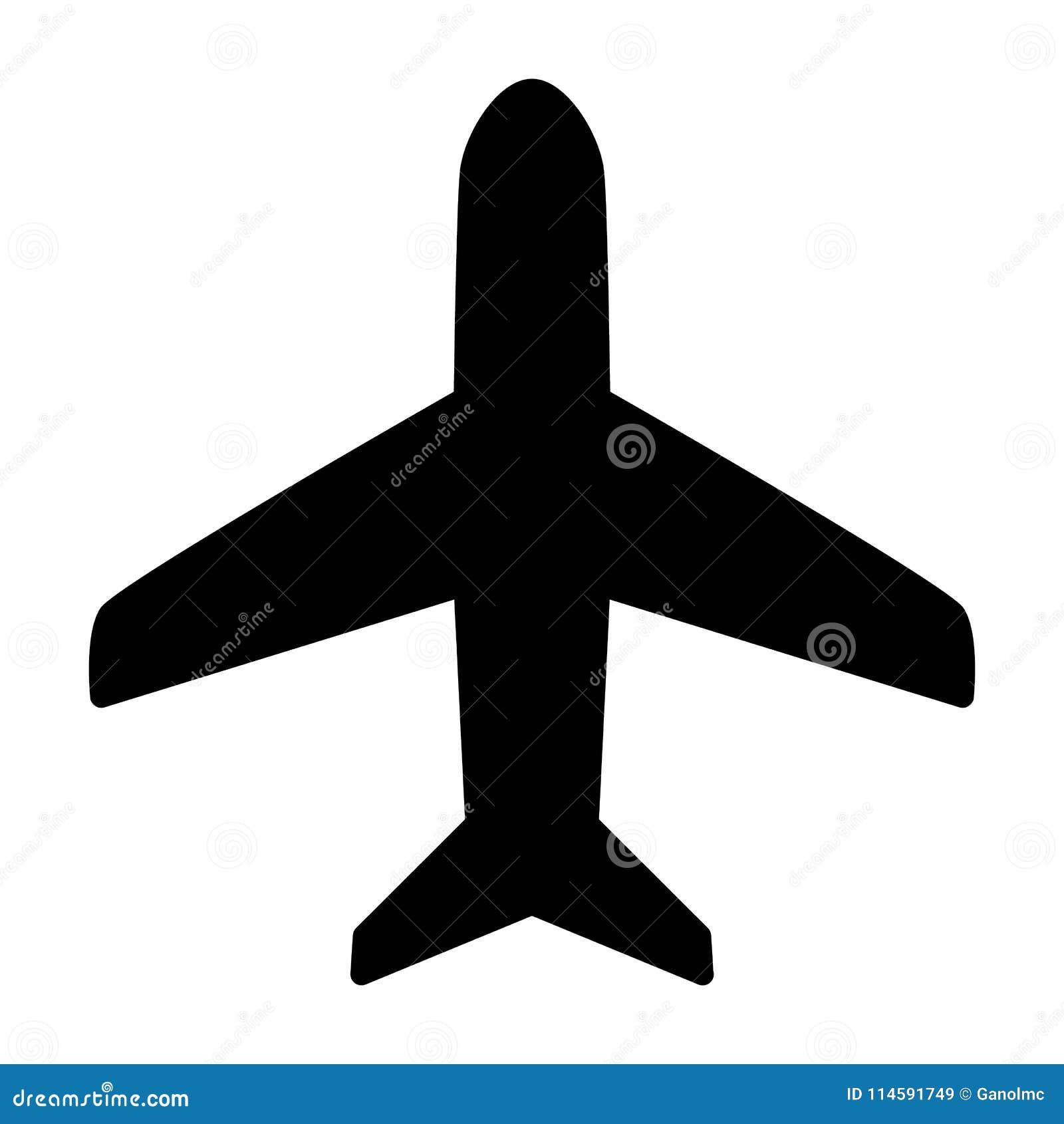 Plane Icon. Vector Simple Minimal 96x96 Pictogram Stock Vector ...