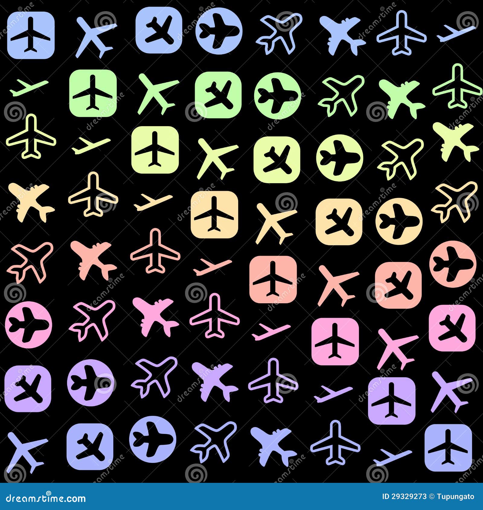 Plane icons stock vector. Illustration of simple, airplane - 29329273