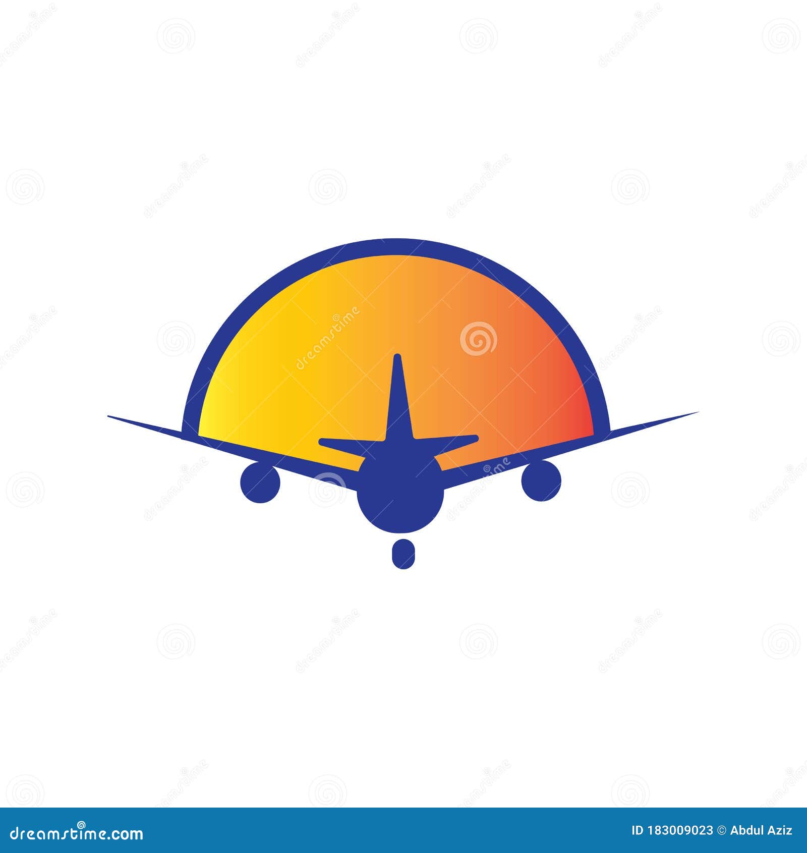 Plane Illustration Logo Vector Stock Vector - Illustration of corporate ...