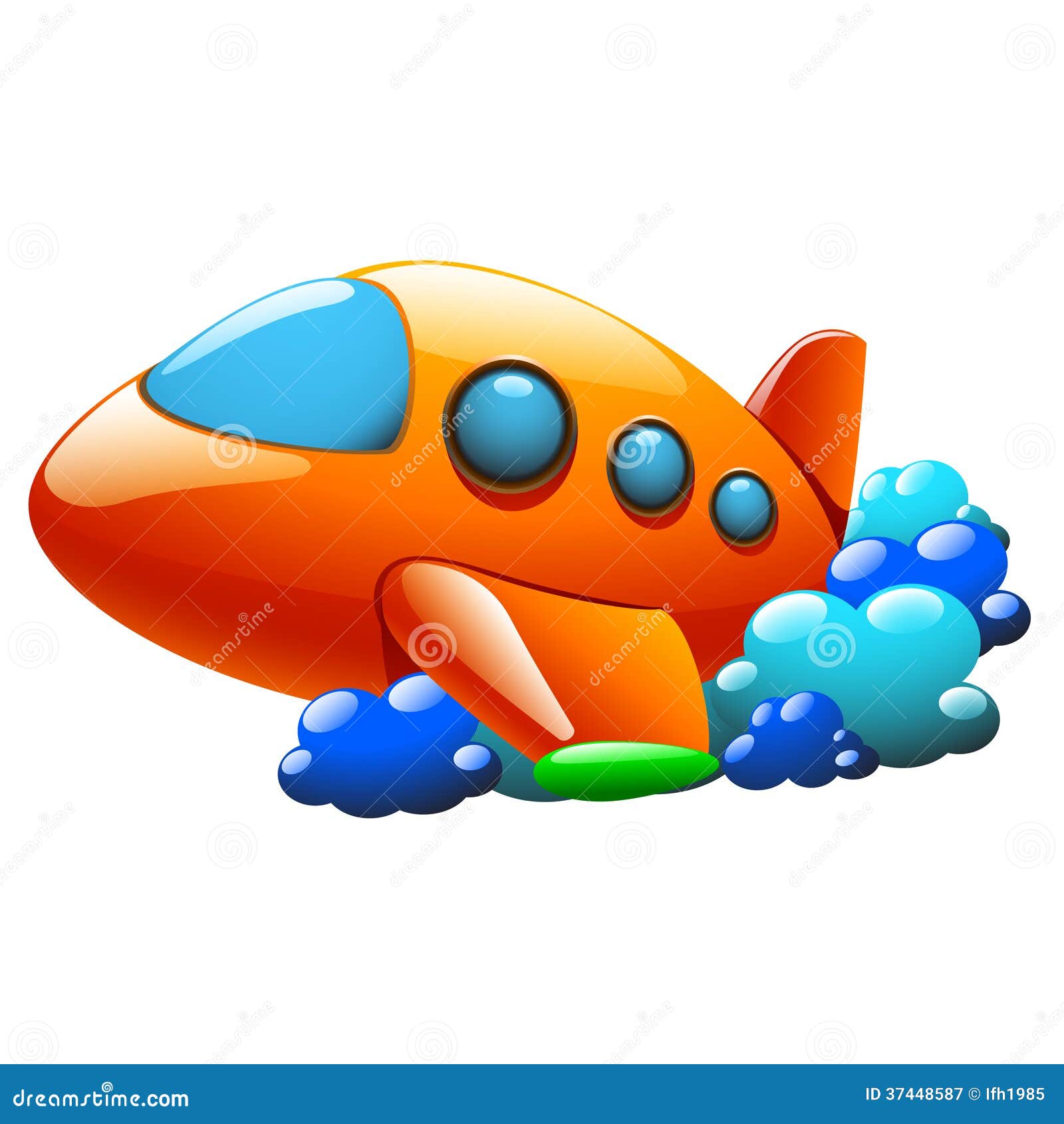 Plane stock vector. Illustration of ideas, traditional - 37448587