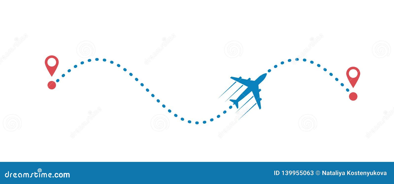 Plane and its track stock vector. Illustration of aviation - 139955063