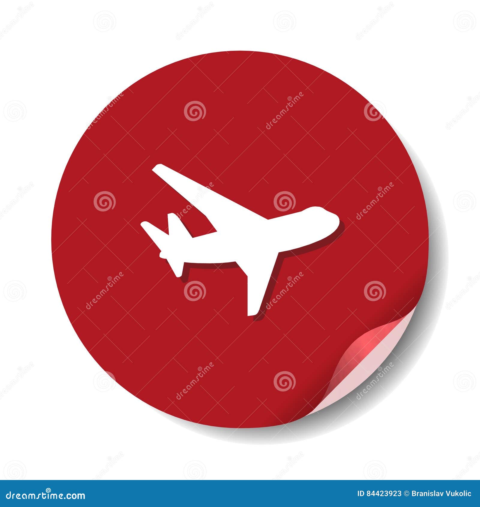 A plane label,illustration stock illustration. Illustration of ...