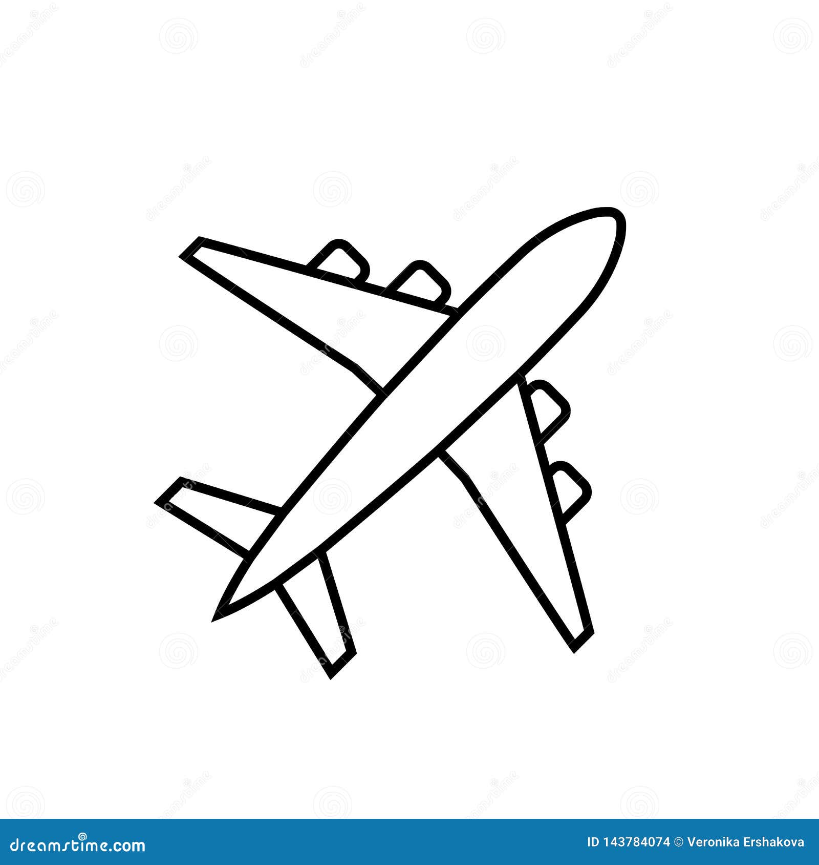 Plane Line Icon, Airplane Symbol in Flat Style Stock Vector ... Plane Line Icon, Airplane Symbol in Flat Style Stock Vector ...
