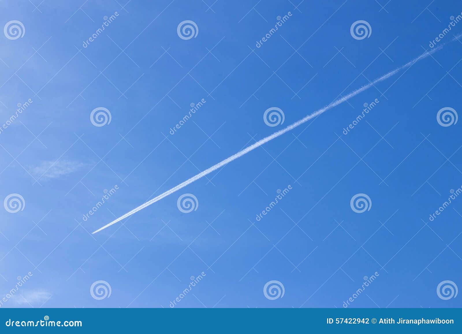 Plane line stock photo. Image of overview, smoke, blue - 57422942