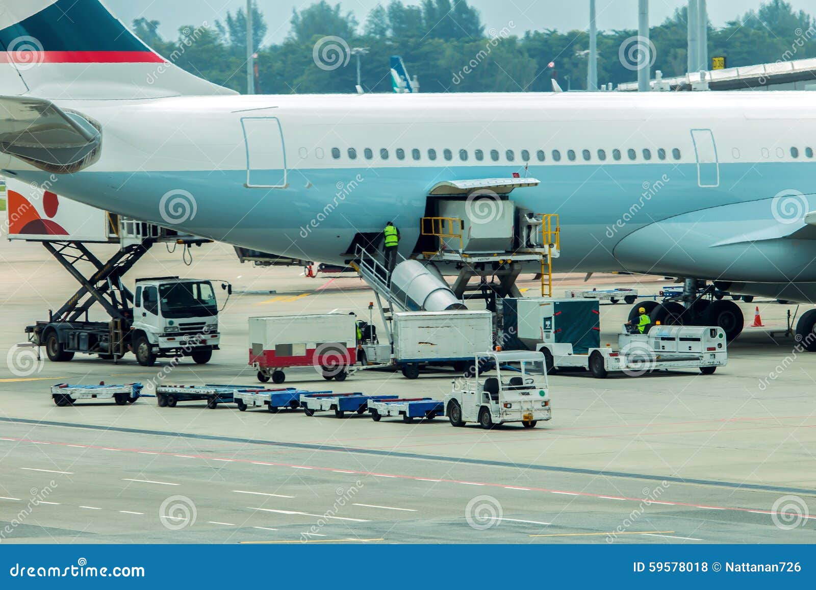 Plane, stock photo. Image of fuel, luggage, business - 59578018