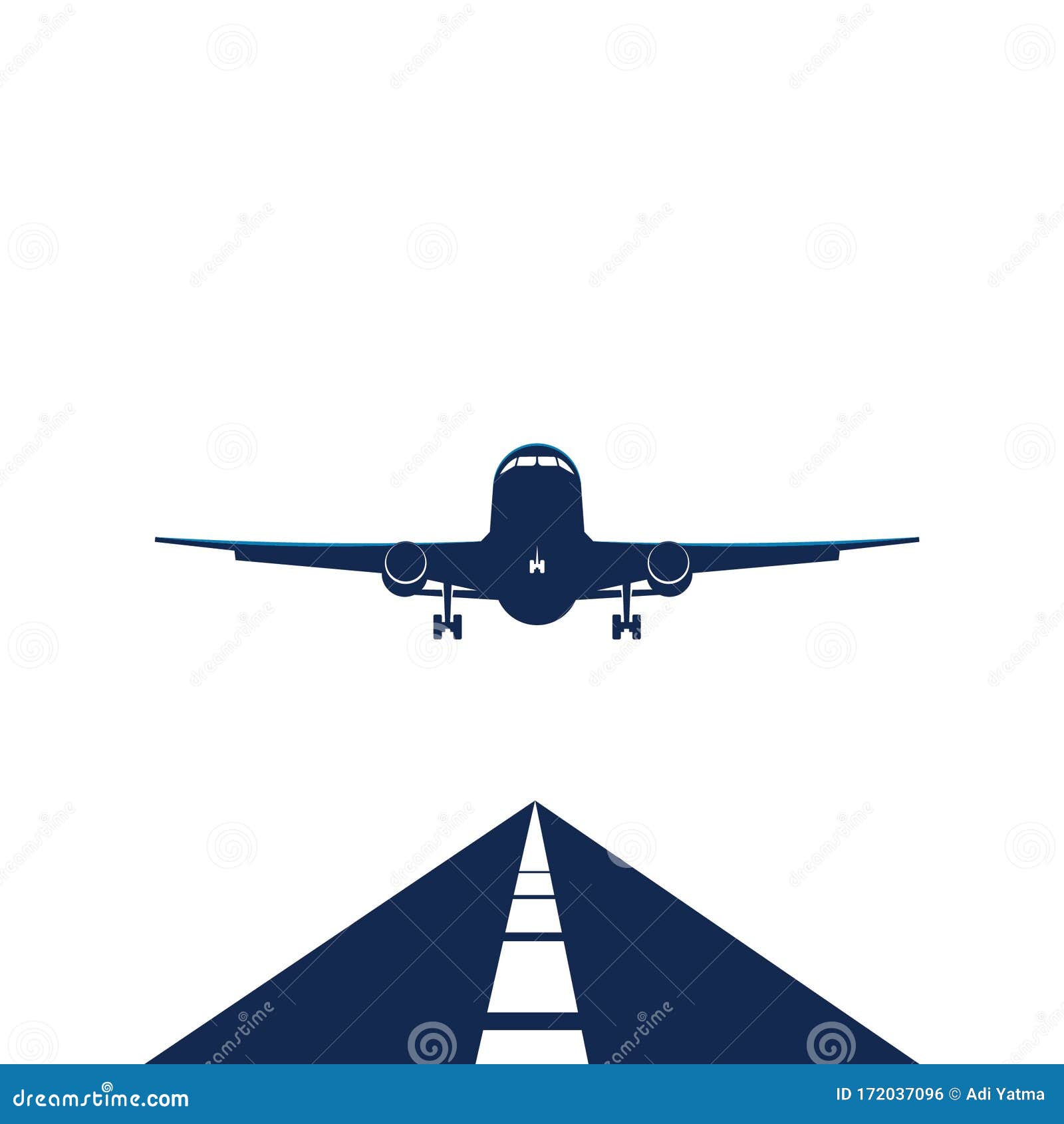 Flying Airplane Design Vector Stock Vector - Illustration of icon, logo ...