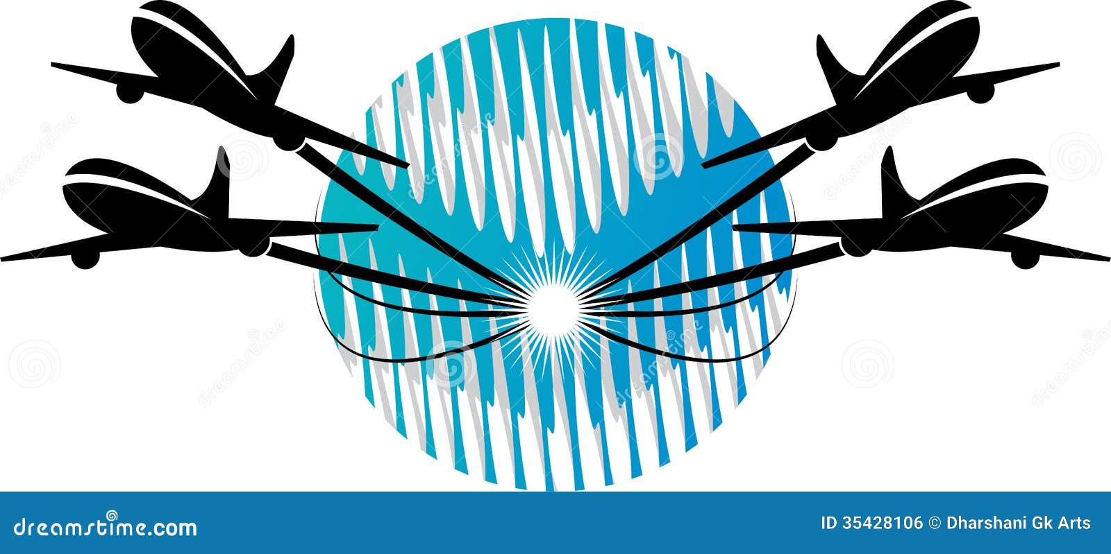 Plane logo stock vector. Illustration of decoration, airline - 35428106