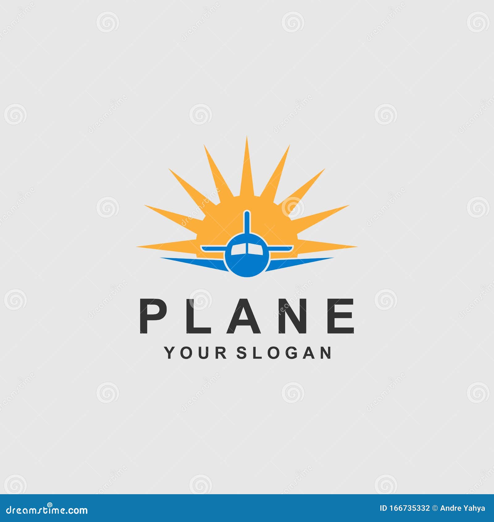 Plane logo template stock illustration. Illustration of vacation ...