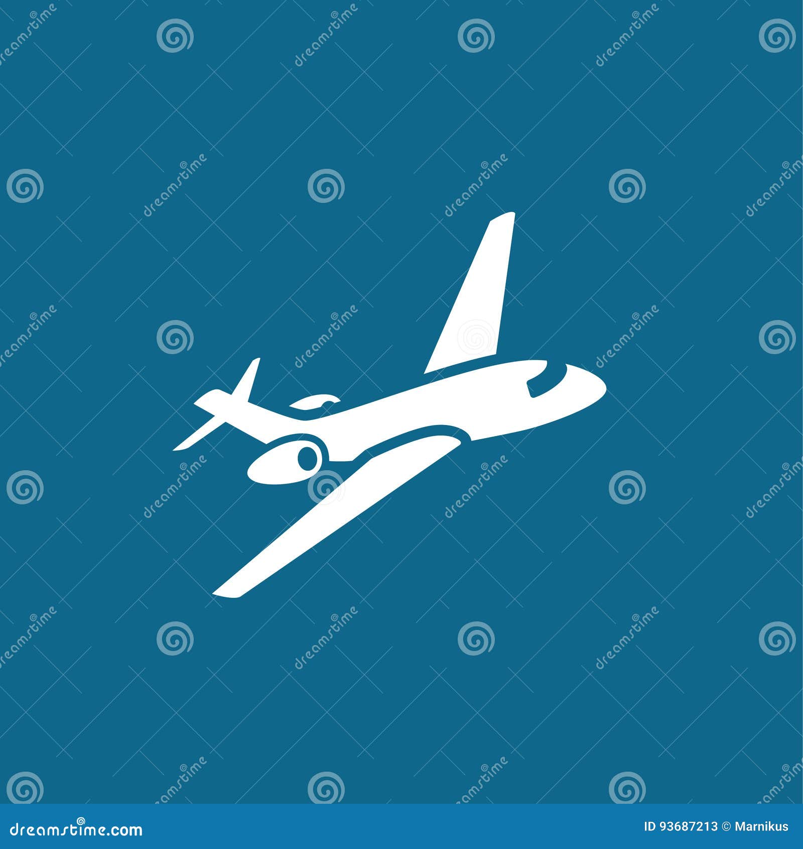 Plane modern icon stock vector. Illustration of arrival - 93687213