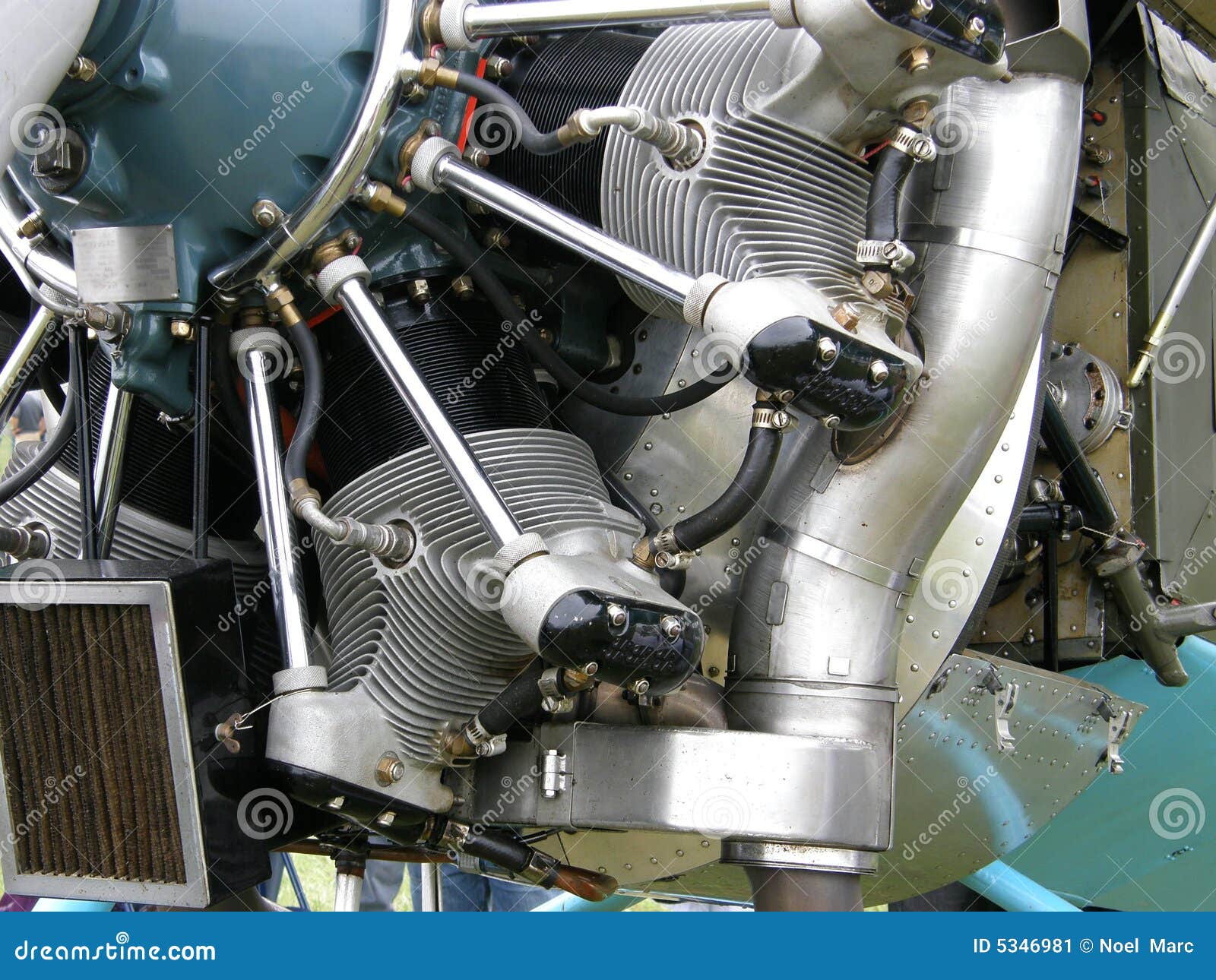 Plane motor stock image. Image of mechanism, propeller - 5346981