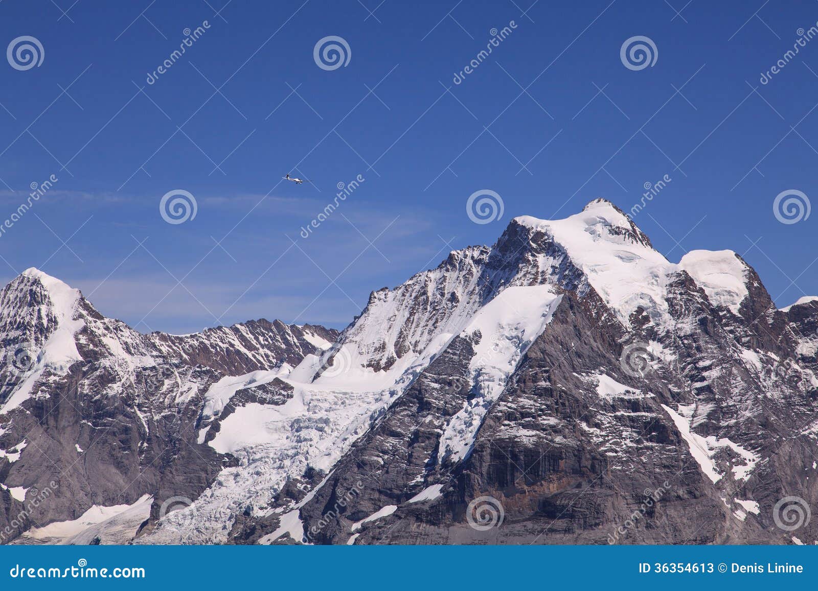 Plane & Mountains stock image. Image of small, nature - 36354613