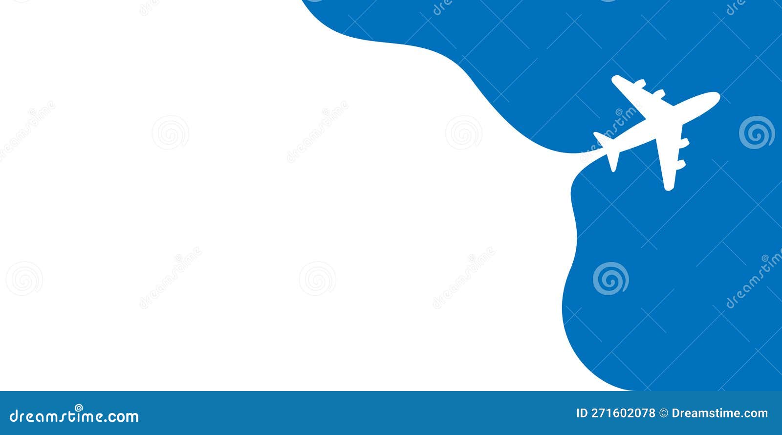 Plane Opened Blank Space Illustration Stock Vector - Illustration of ...