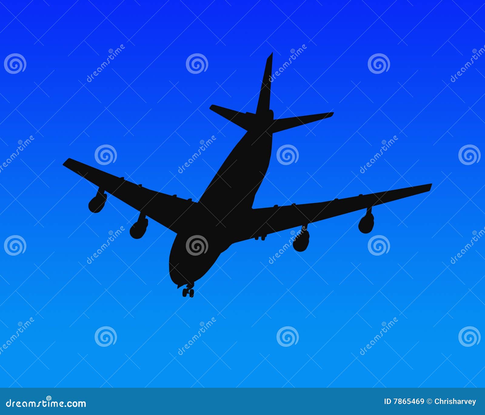Plane Outline stock illustration. Illustration of travelling - 7865469