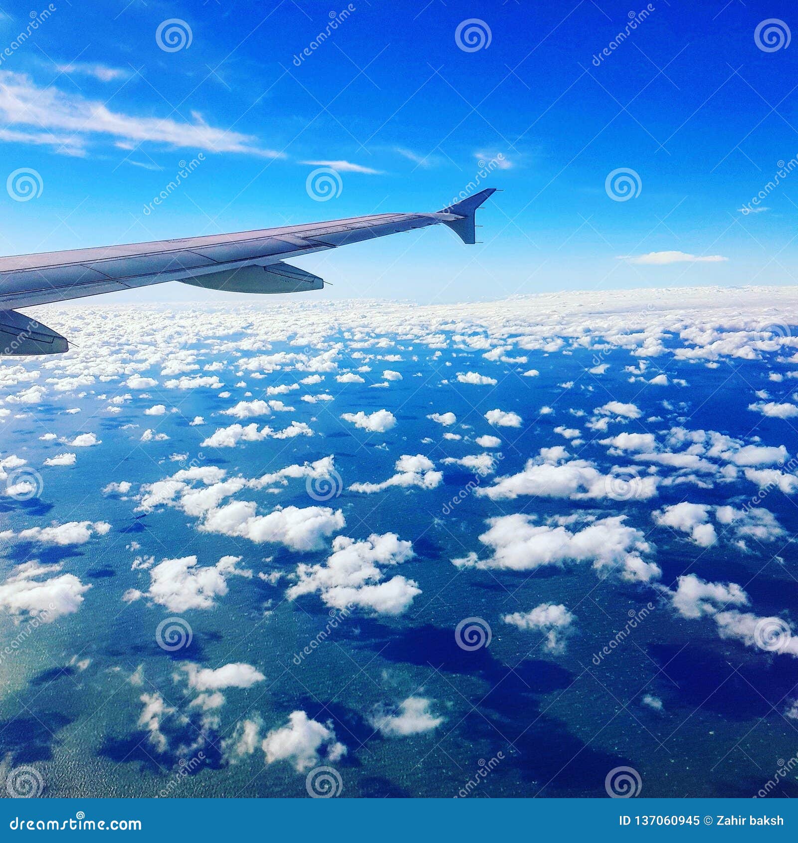 Plane stock image. Image of cloud, mirror, outside, view - 137060945