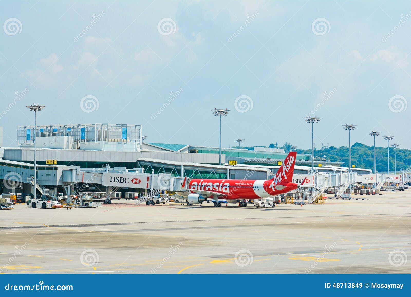 Plane Parked Near the Airport Building Editorial Stock Image - Image of ...