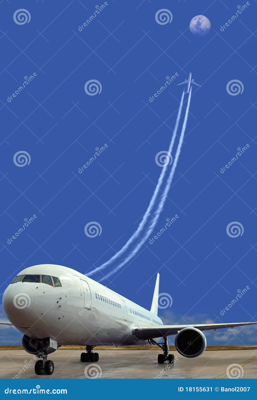 Aviation Blue Background Royalty-Free Stock Image | CartoonDealer.com ...