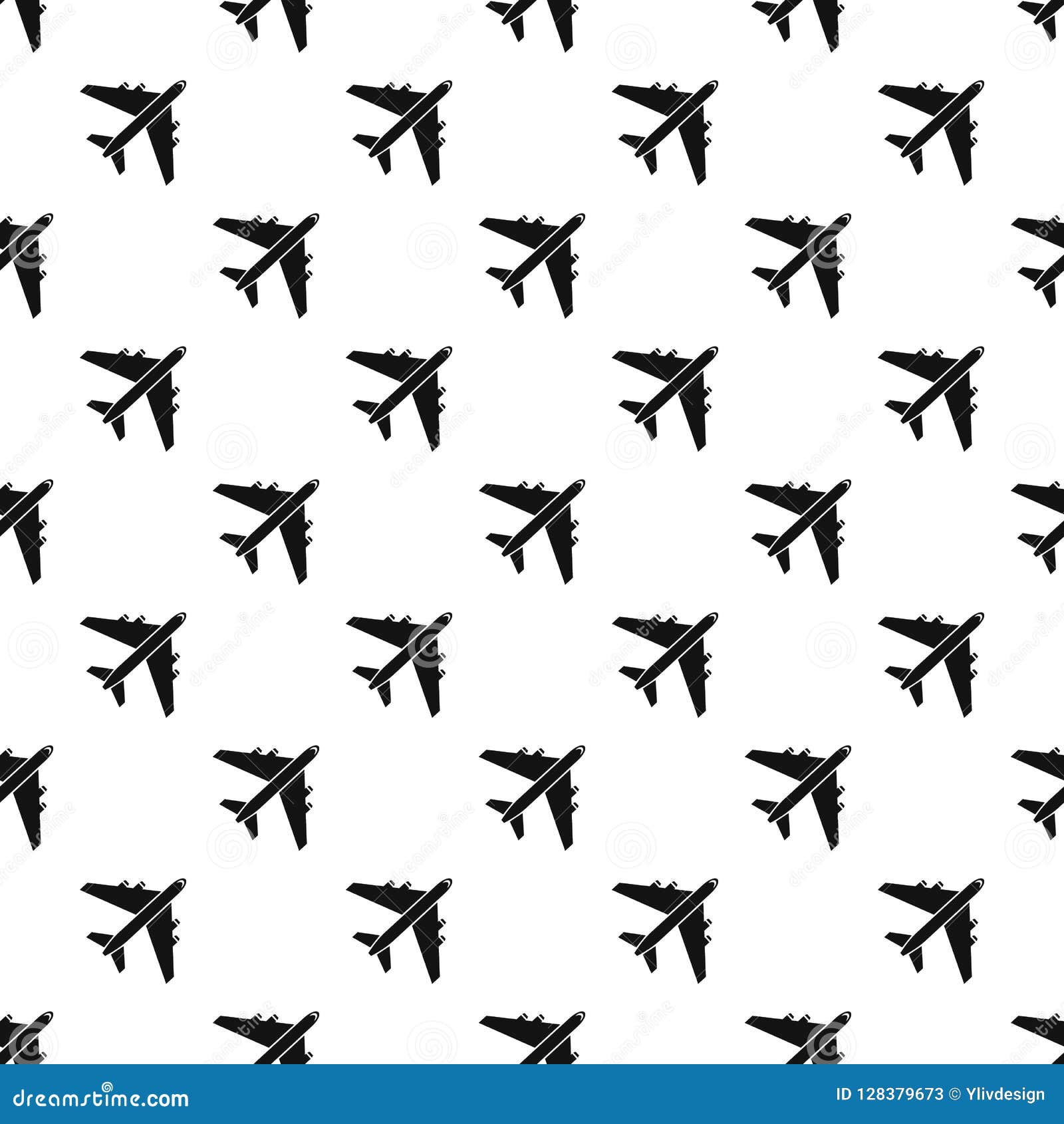 Plane Pattern, Simple Style Stock Illustration - Illustration of ...