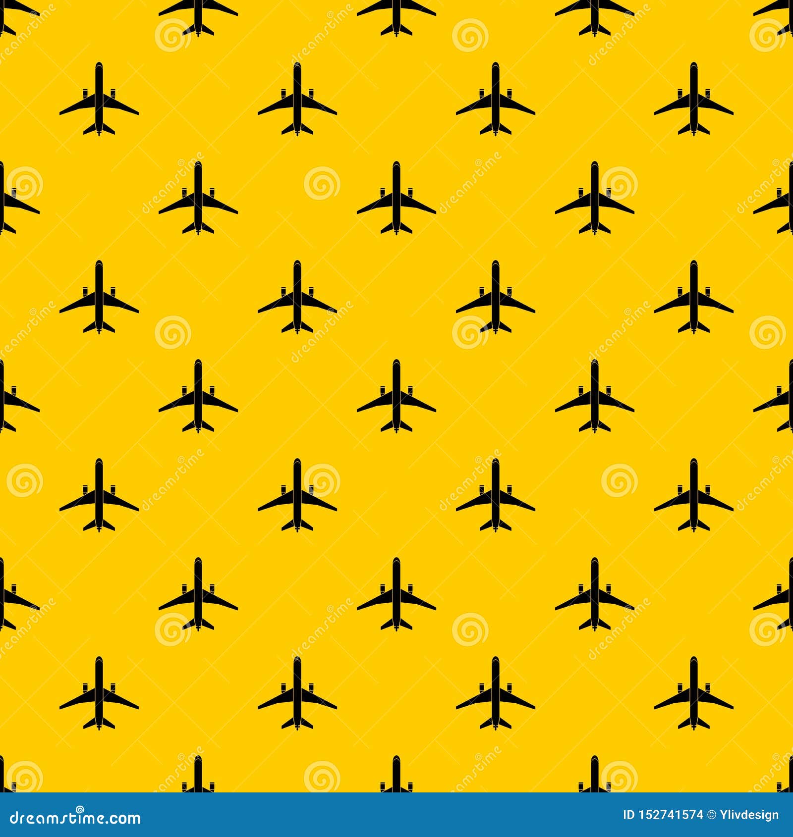 Plane pattern vector stock vector. Illustration of repeat - 152741574