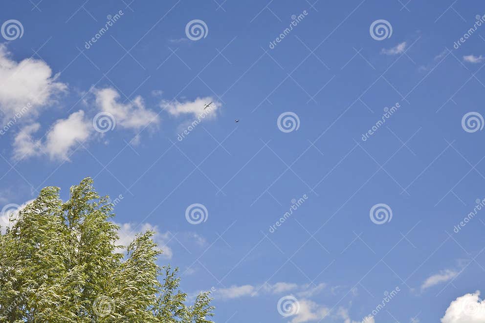 Plane pulling glider stock image. Image of aircraft, rope - 75630471