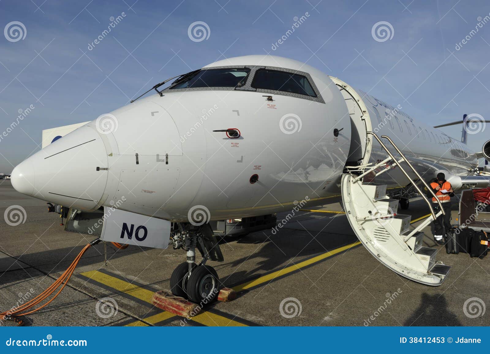 Plane Ready for Boarding editorial stock photo. Image of business ...