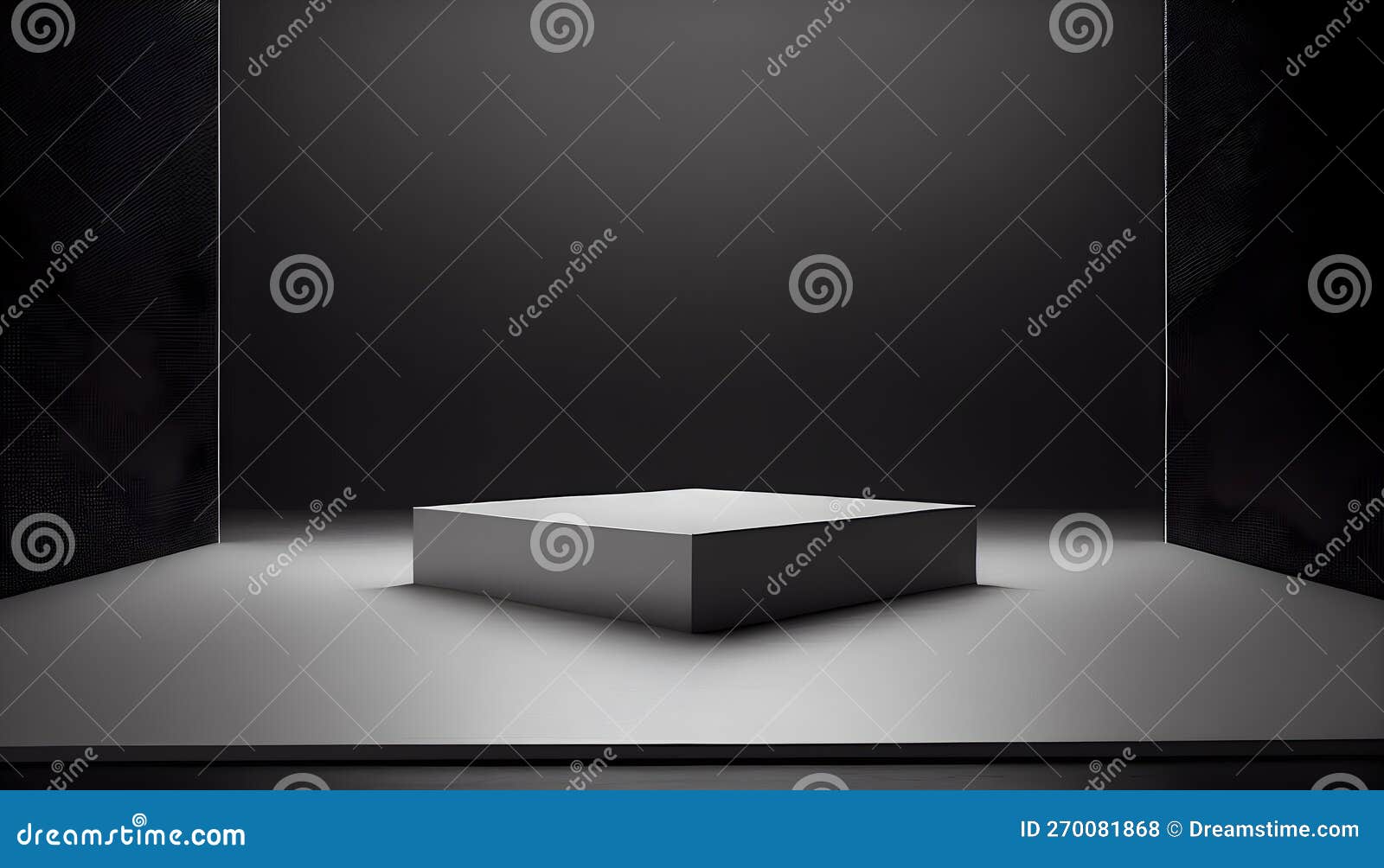 A Plane Rectangle Podium Setup in the Middle of the Room for Mystery or ...