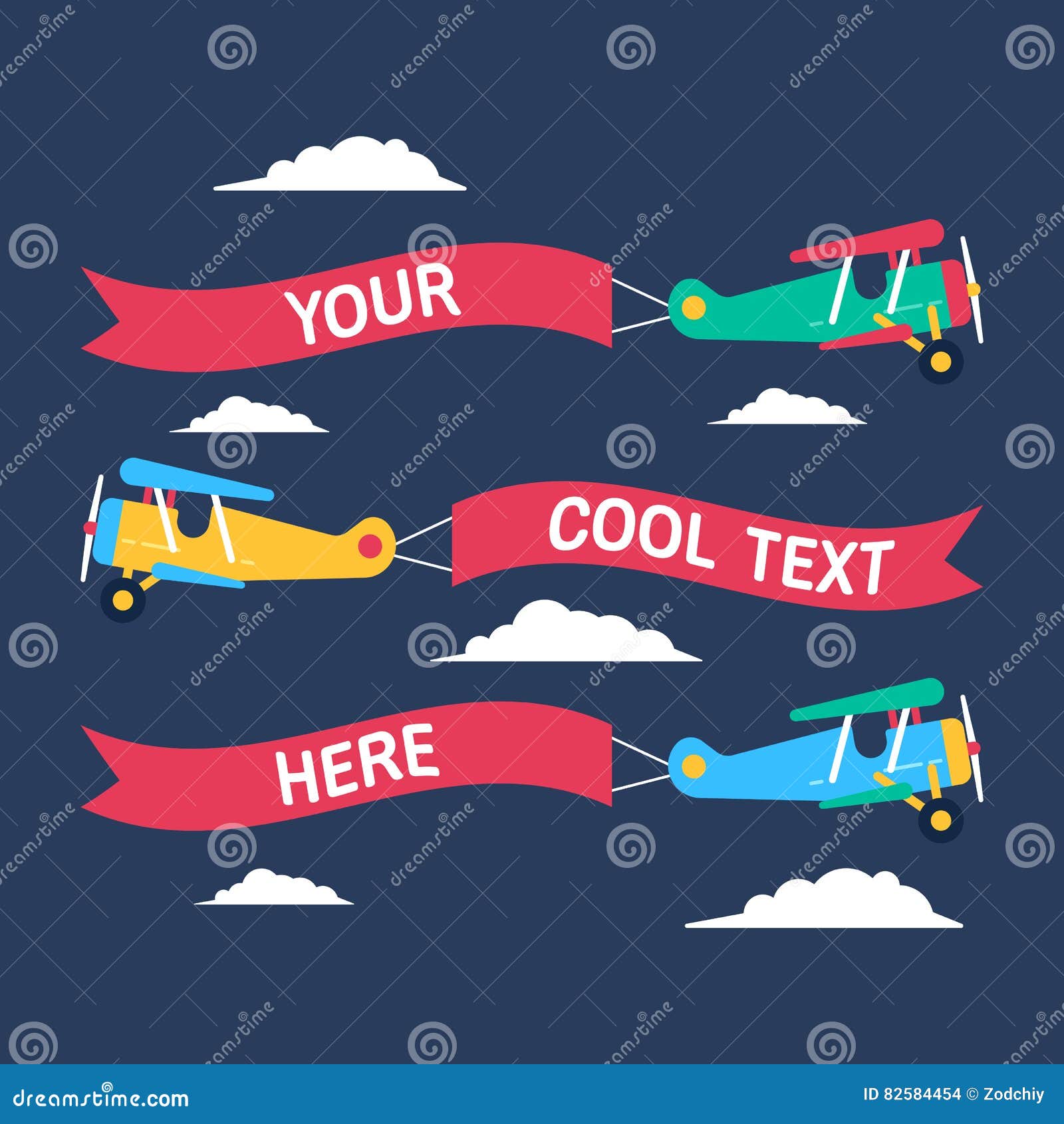 Plane-Ribbon-Flat stock vector. Illustration of aircraft - 82584454