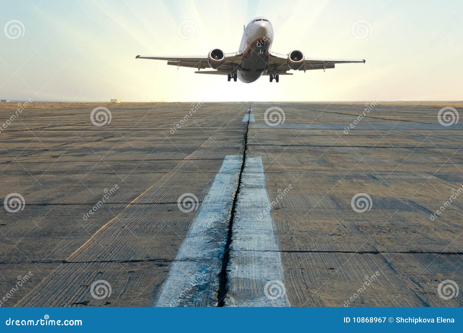 Plane on a runway stock image. Image of moving, arrival - 10868967