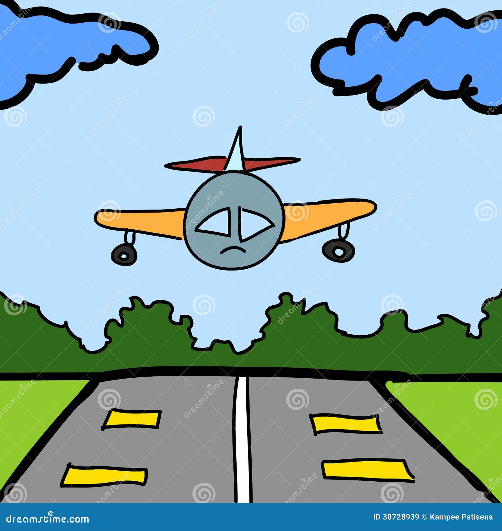 Plane Runway Cartoon Stock Illustrations – 650 Plane Runway Cartoon ...