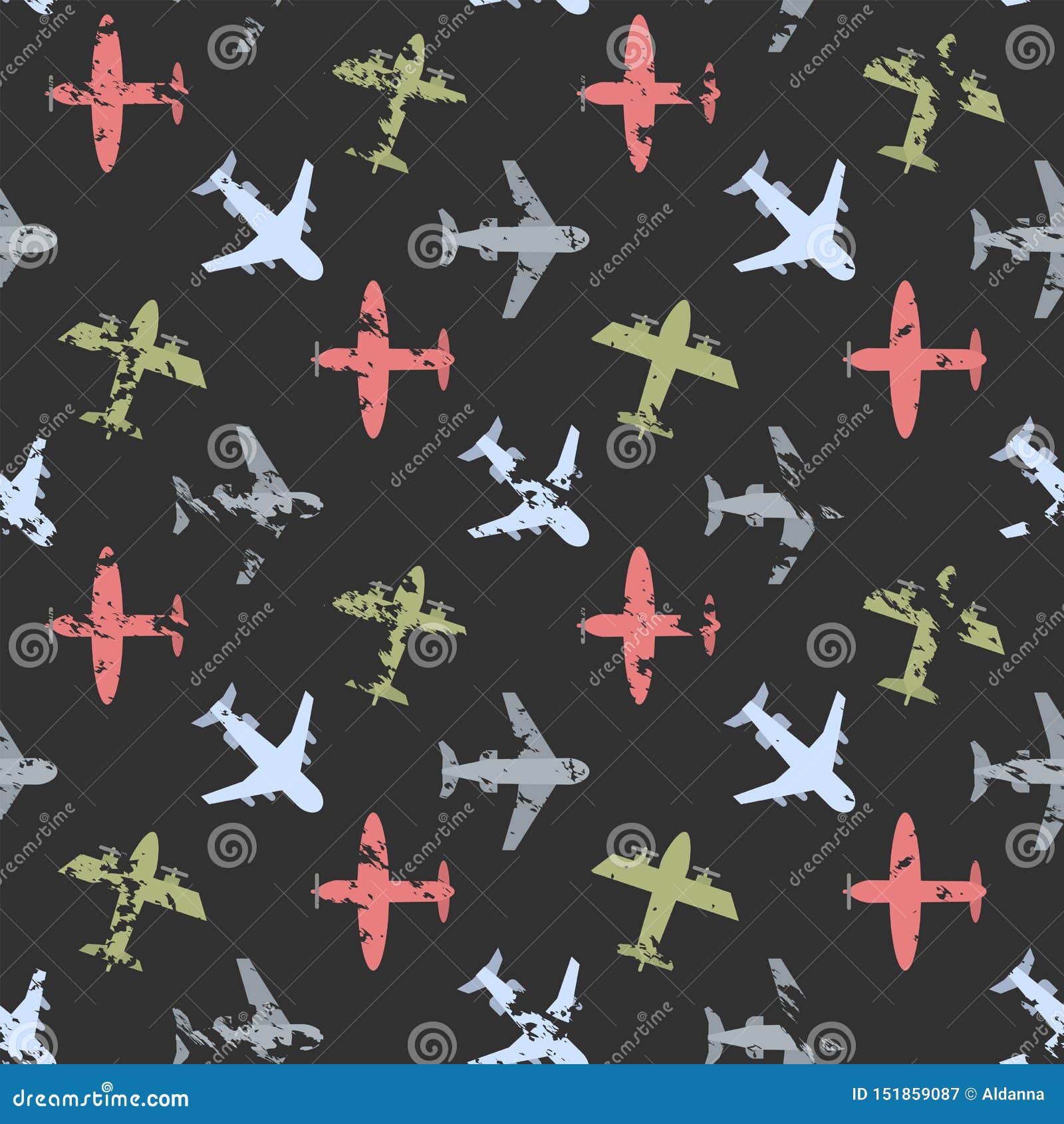 Plane seamless pattern stock illustration. Illustration of backdrop ...