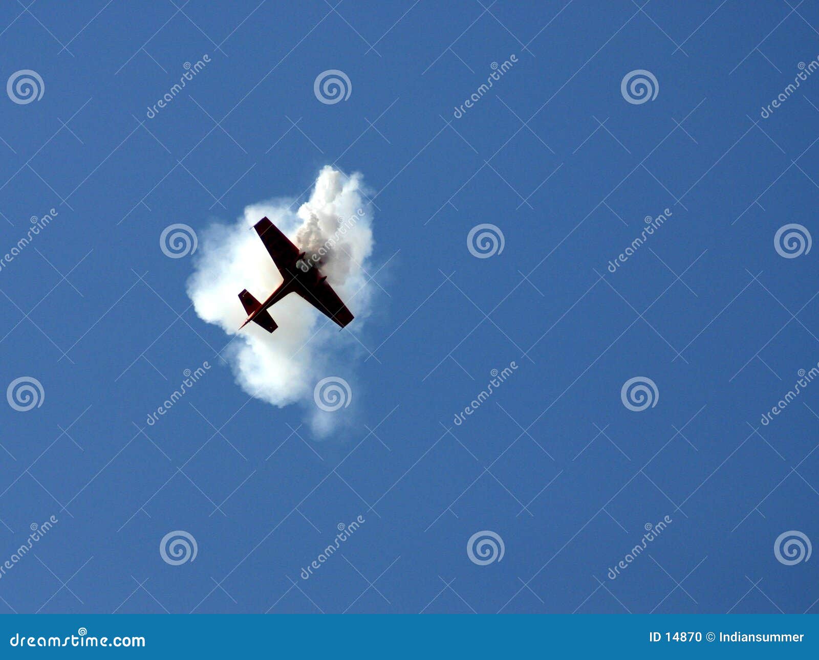 The plane in the smoke stock photo. Image of clouds, aeroplane - 14870