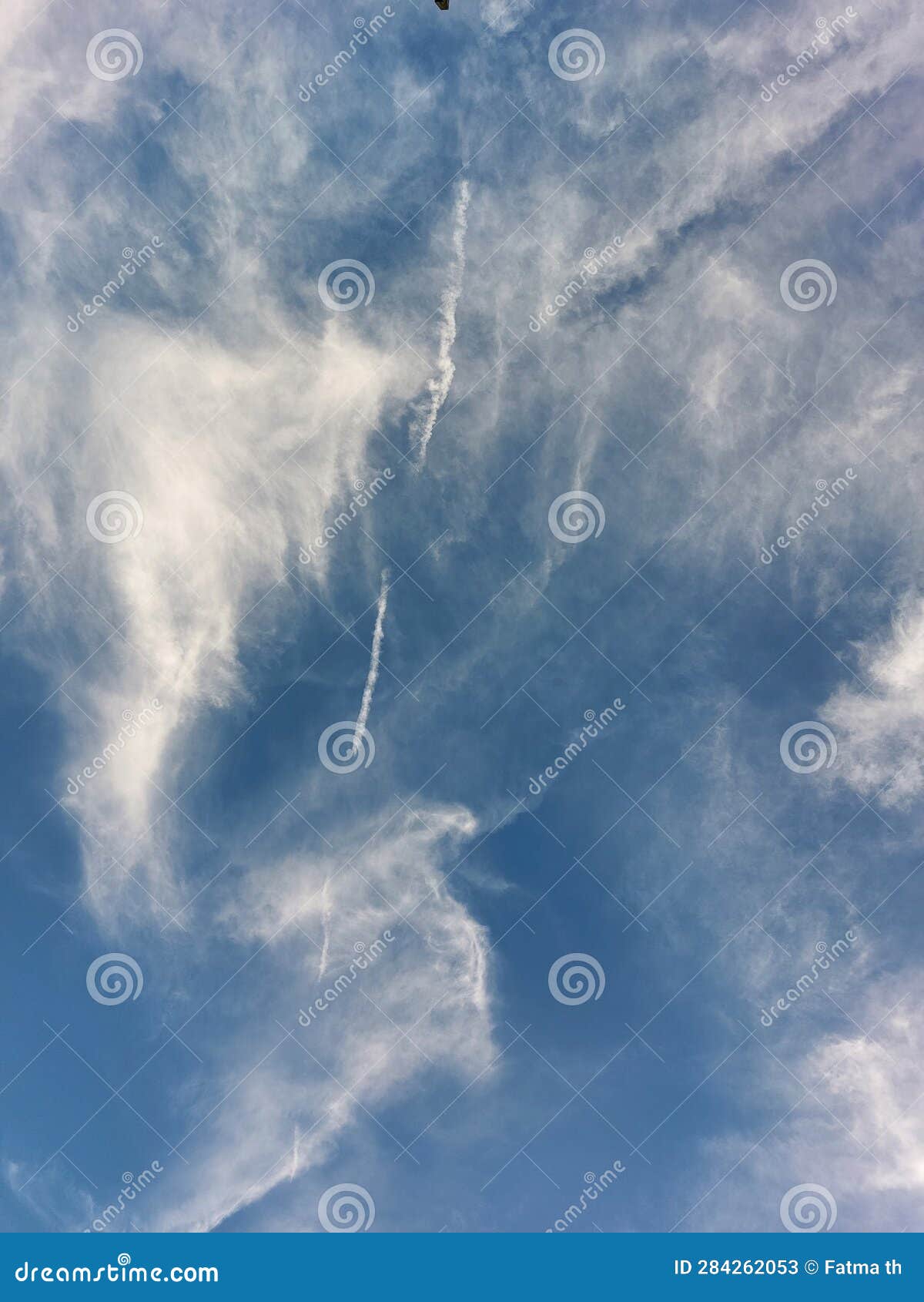 Plane Smoke Trail stock image. Image of trail, airplane - 284262053