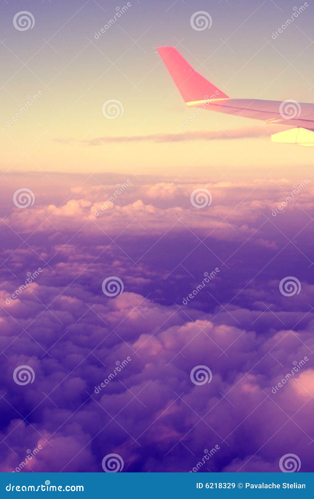 Plane and sunset stock image. Image of landing, aeroplane - 6218329
