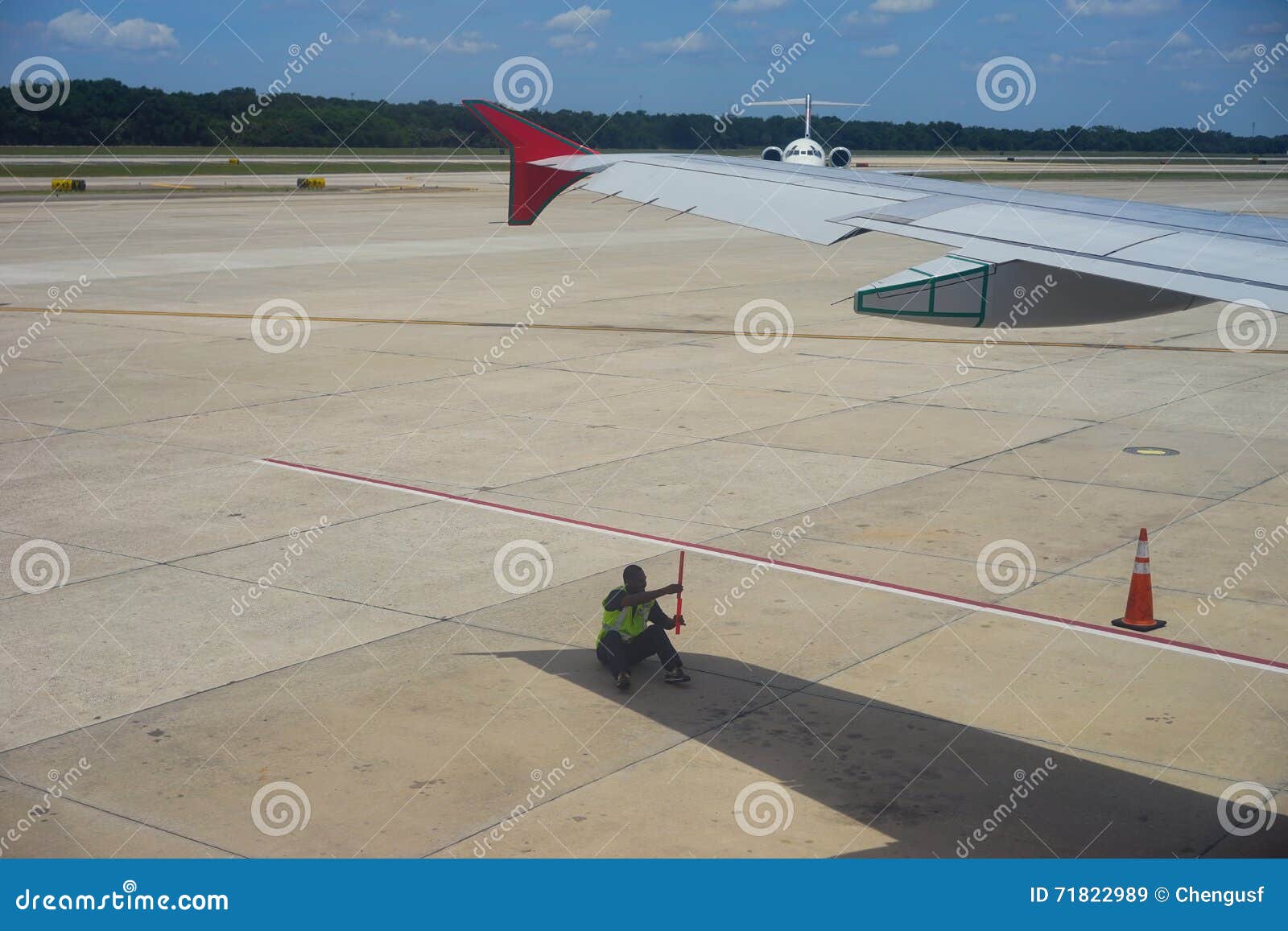 Plane take off direct editorial stock image. Image of company - 71822989