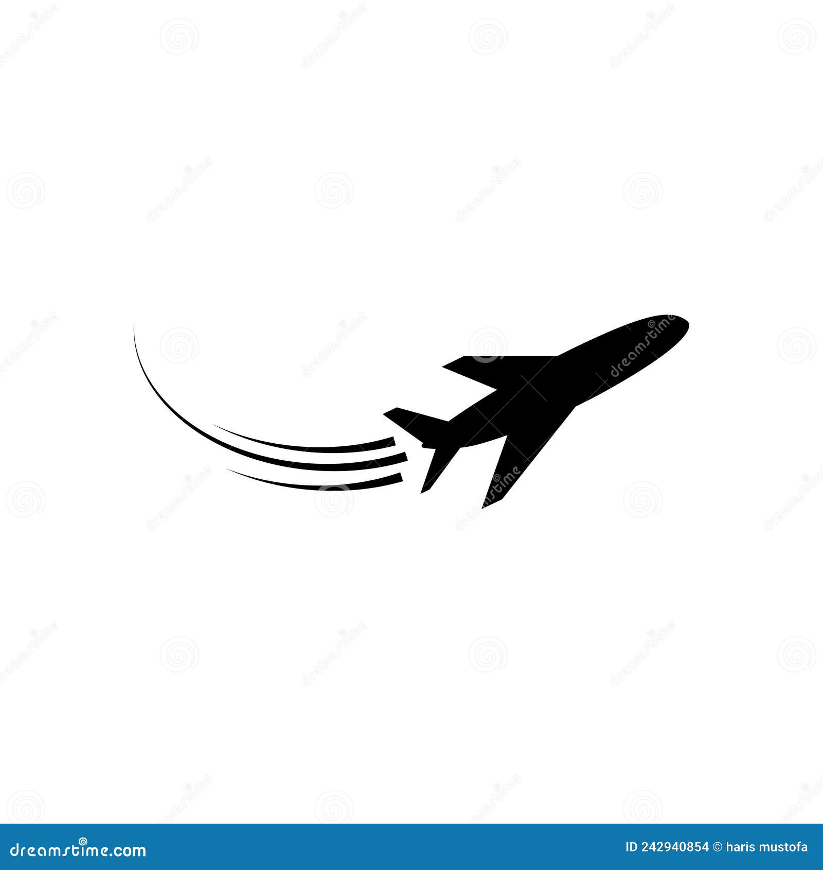 Plane Take Off Icon Design Template Vector Isolated Illustration Stock ...