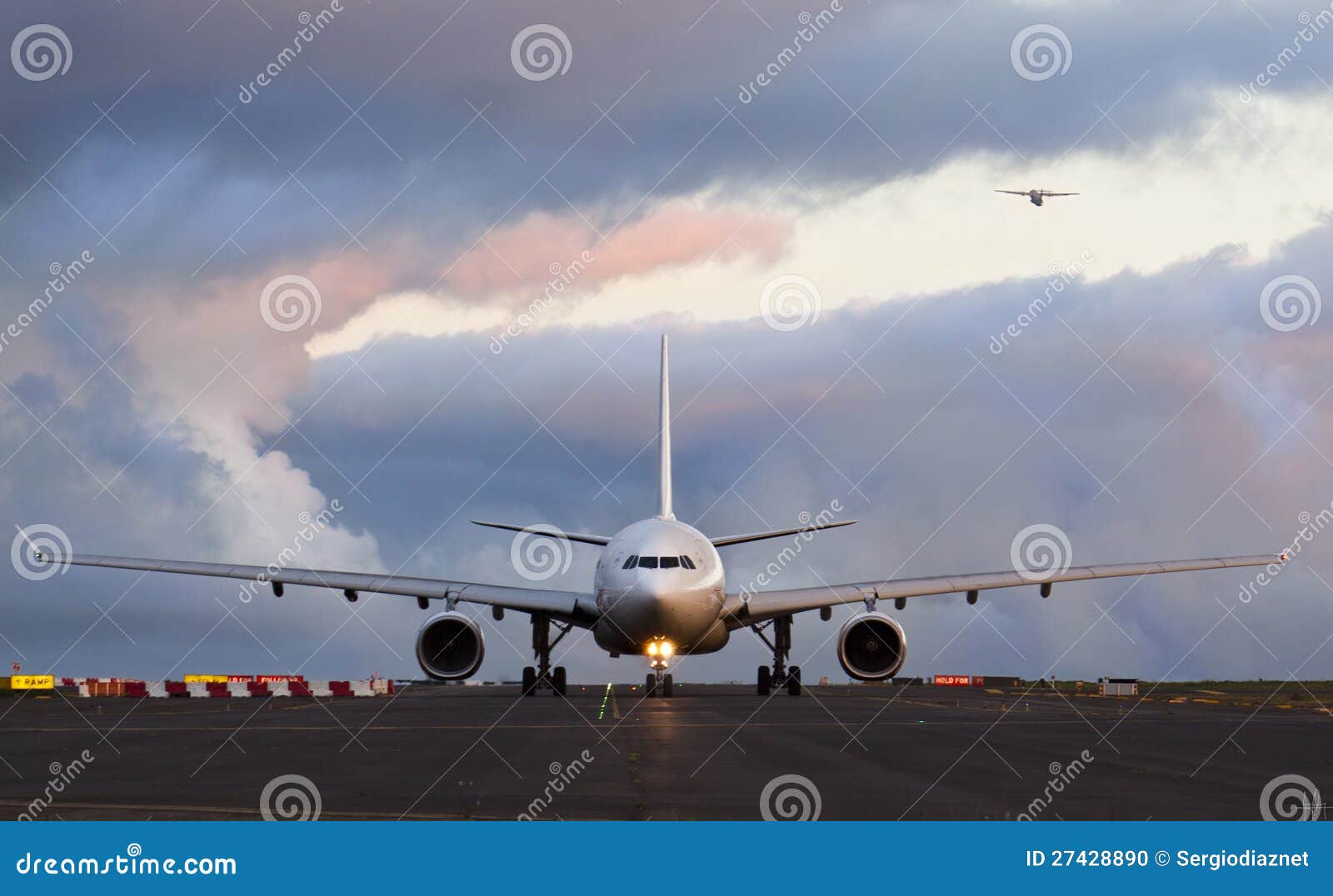 Plane taking off stock photo. Image of tenerife, front - 27428890