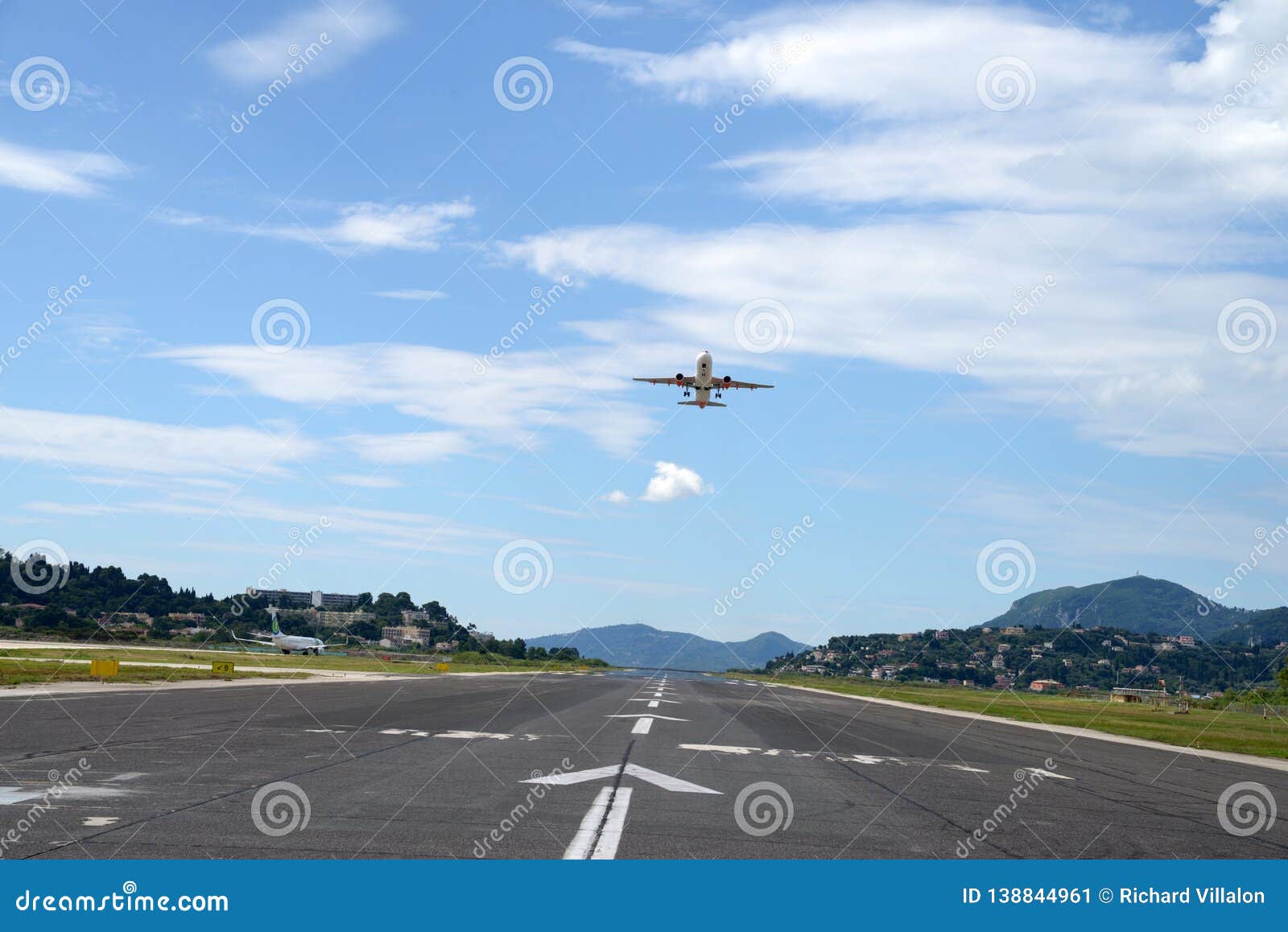 A Plane Taking Off from an Airport Editorial Photo - Image of landscape ...