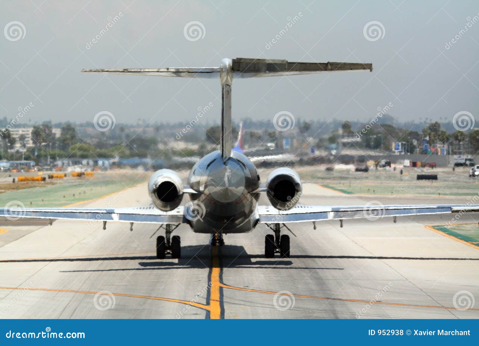 Plane on taxiway stock photo. Image of planes, california - 952938